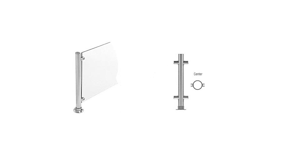 Counter Sneeze Guard Centre Posts - PS Glass Fittings